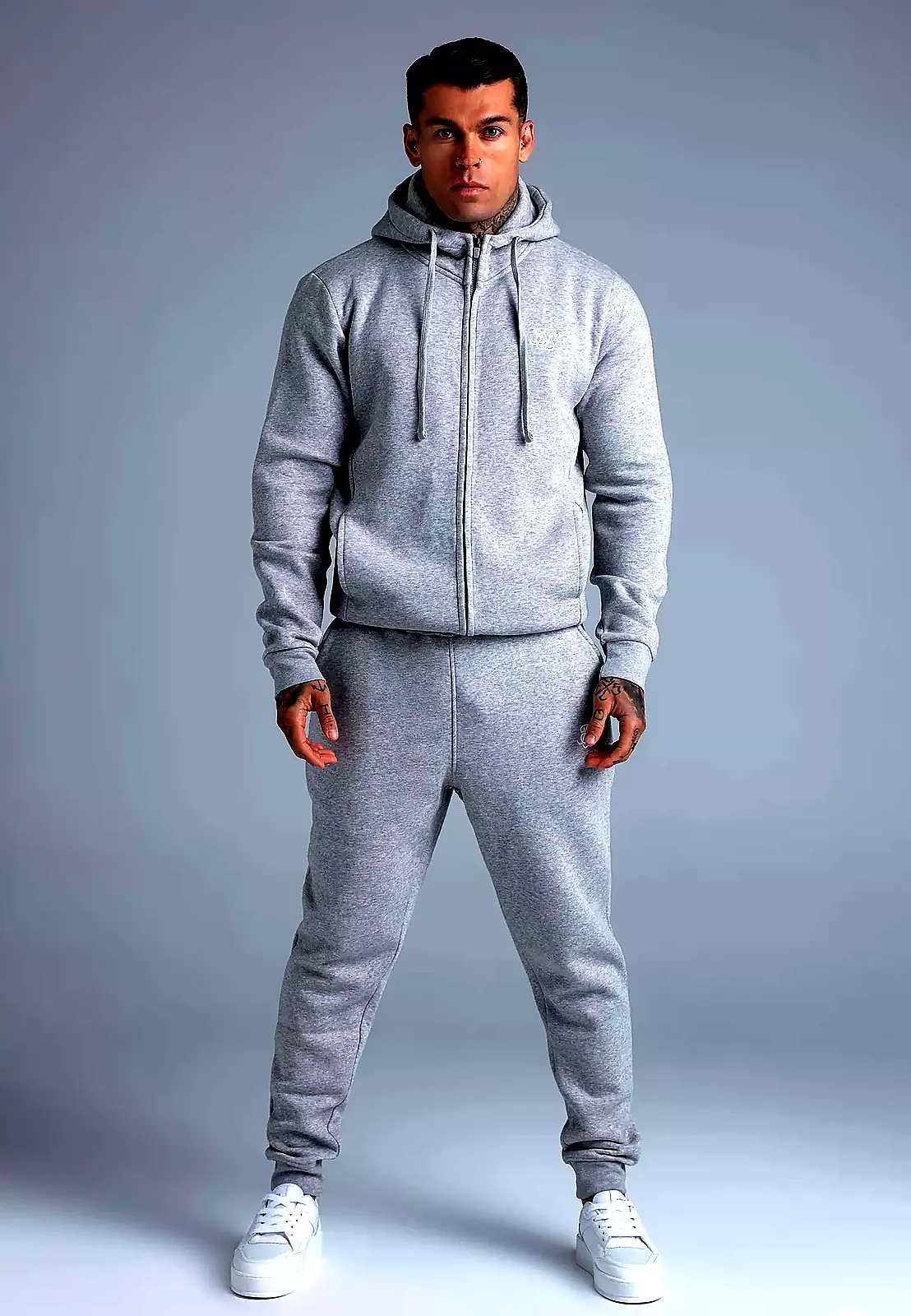 Spodnie męskie dresowe SIKSILK ESSENTIALS 28345 - Szary | M | Oficjalny ...