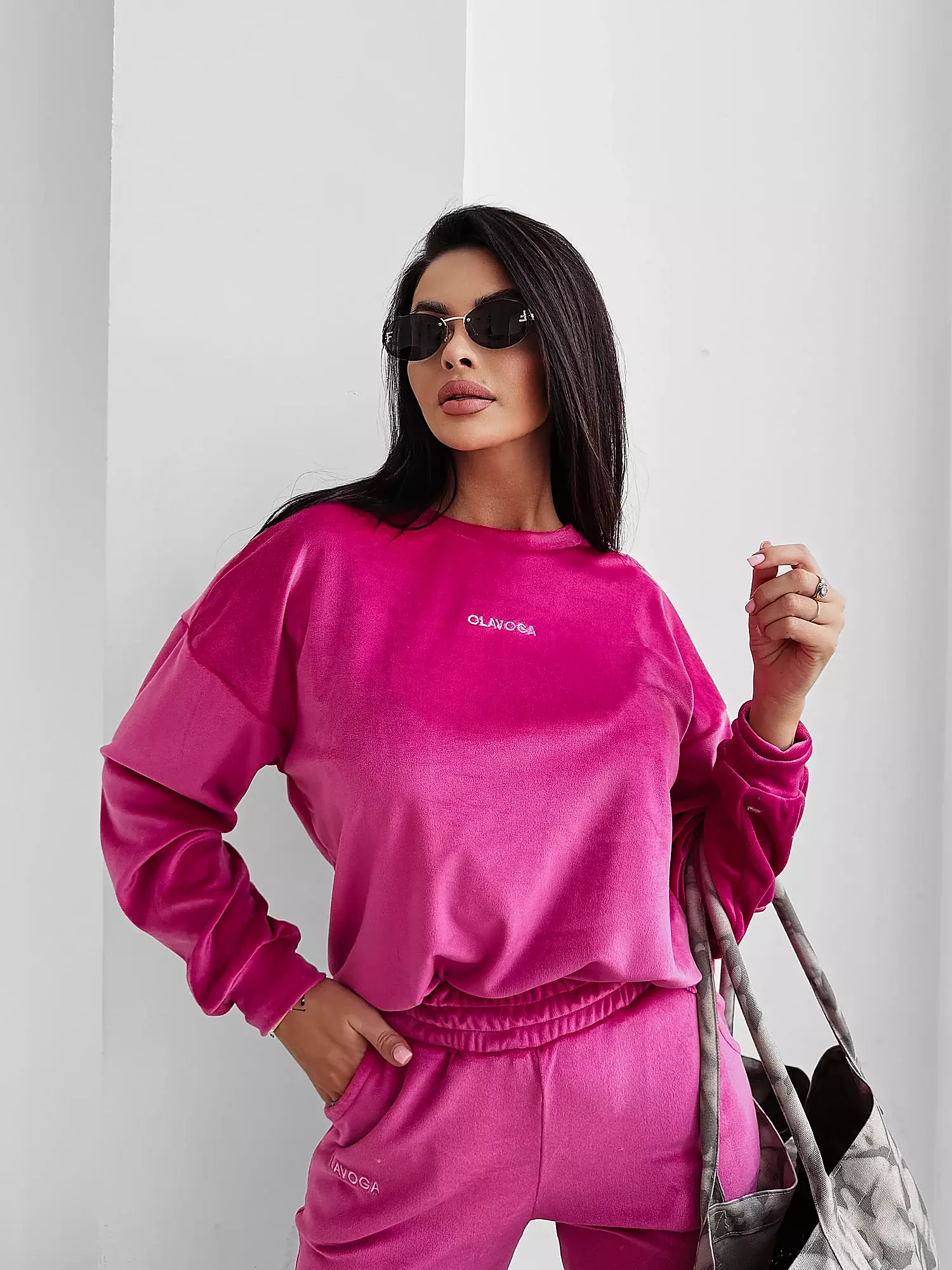 Damenset aus Velours OLAVOGA VELVET ASH - Amaranth | S | OLAVOGA Online Offizieller Partnershop ...